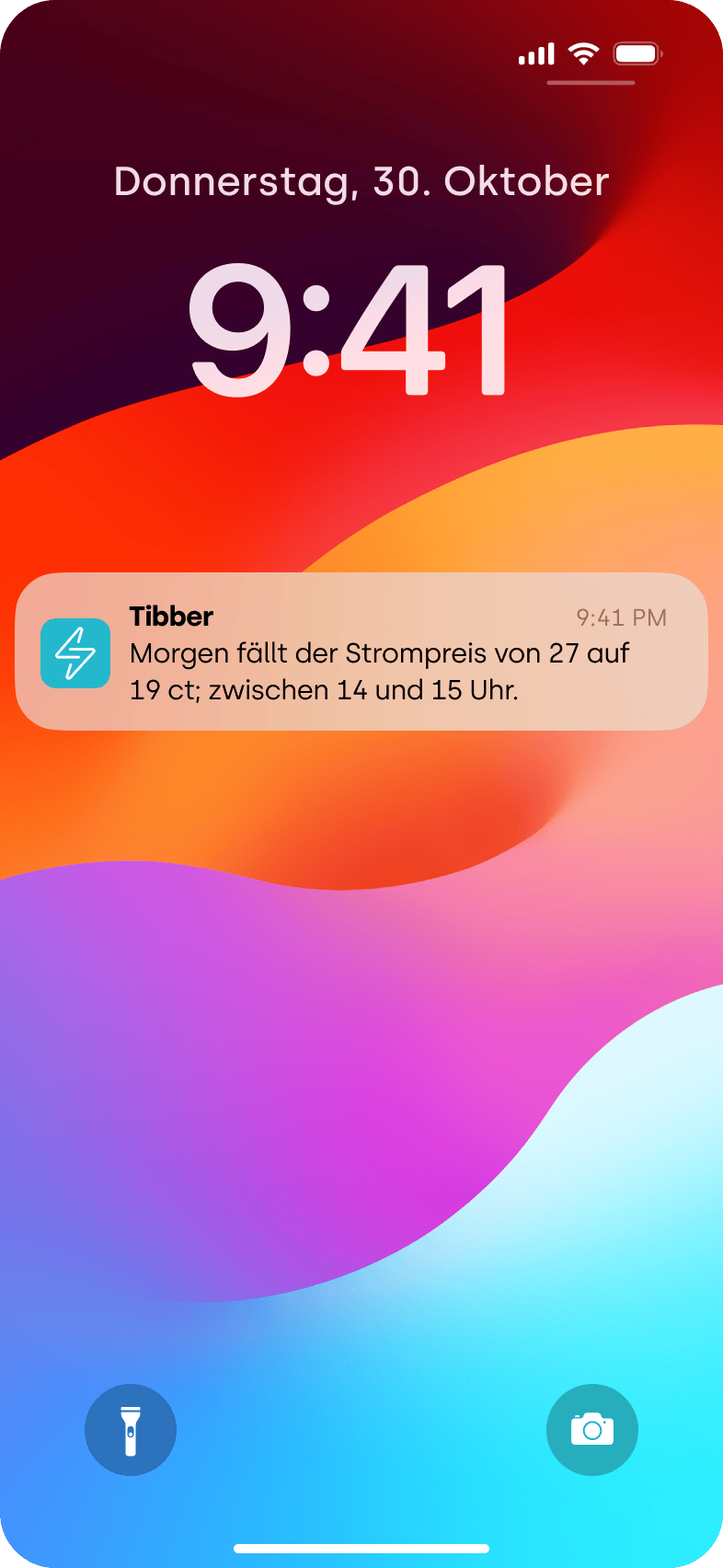 Strompreisentwicklung⚡️Tibber